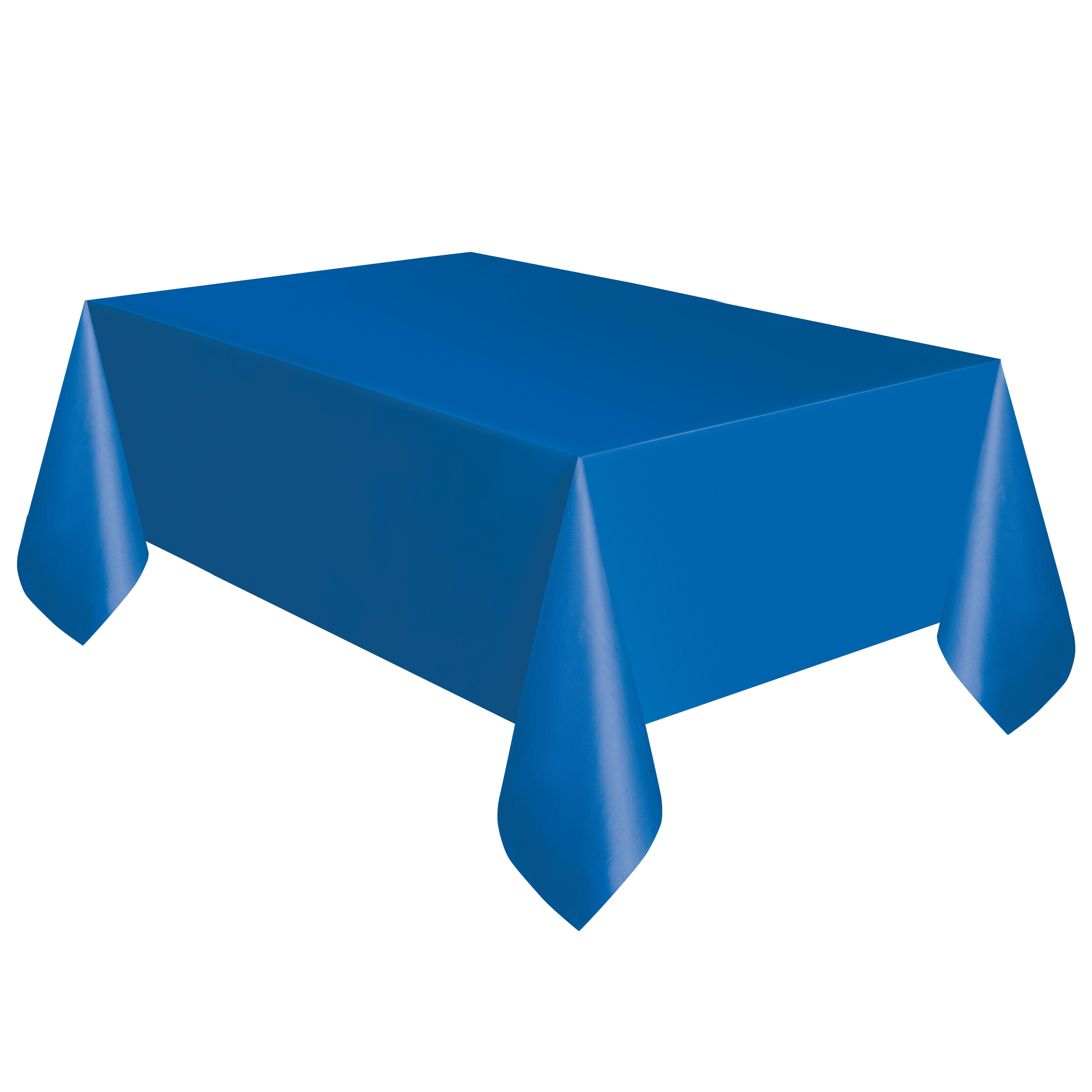 unique Party Plastic Rectangular Table Cover - Blue - Shop Napkins ...