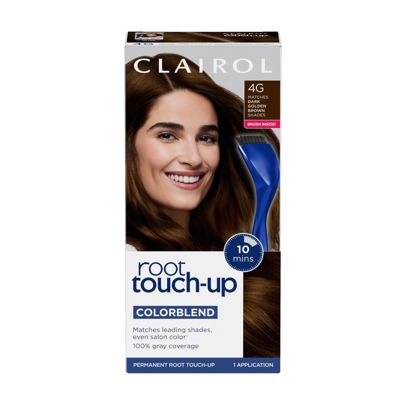 Clairol Nice 'N Easy Root Touch-Up Hair Color - 4G Dark Golden Brown ...