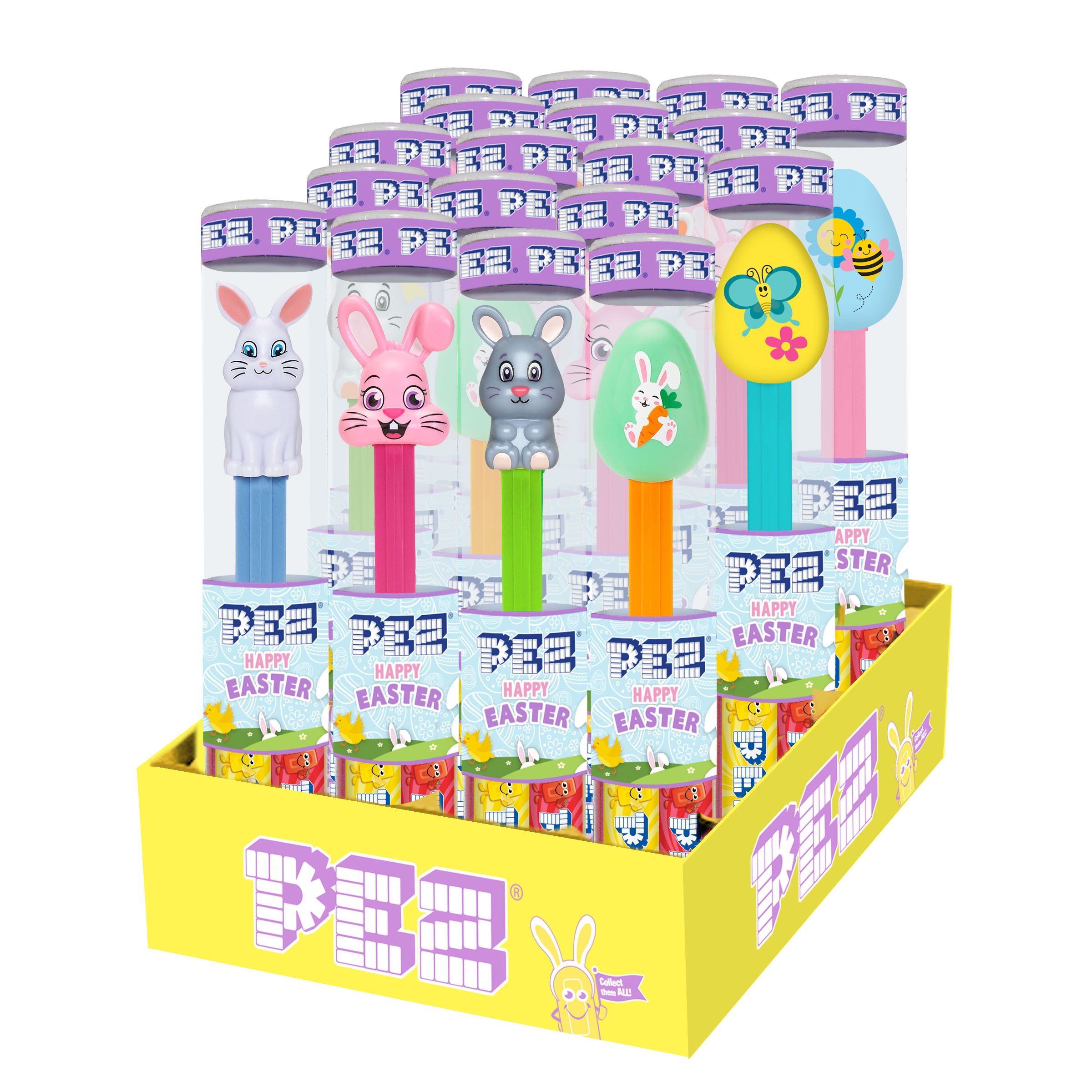 Pez Easter Bunny Dispenser Tube with Candy, Assorted - Shop Candy at H-E-B