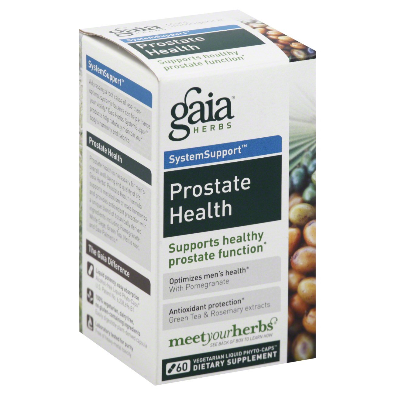 Gaia Herbs SystemSupport Prostate Health Vegetarian Liquid Phyto-Caps ...