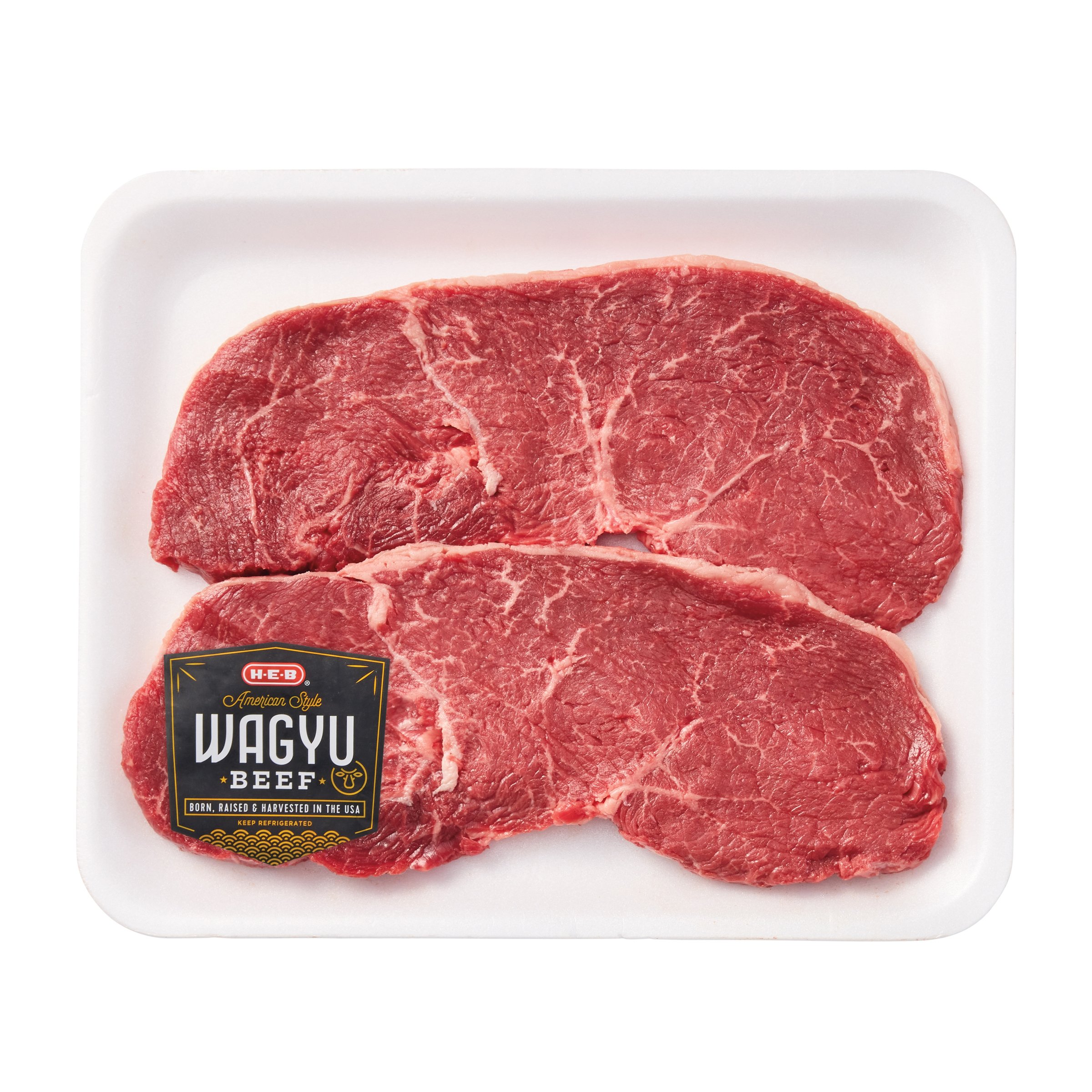 H-E-B American-Style Wagyu Beef Top Sirloin Steaks, Thin Cut - Shop ...