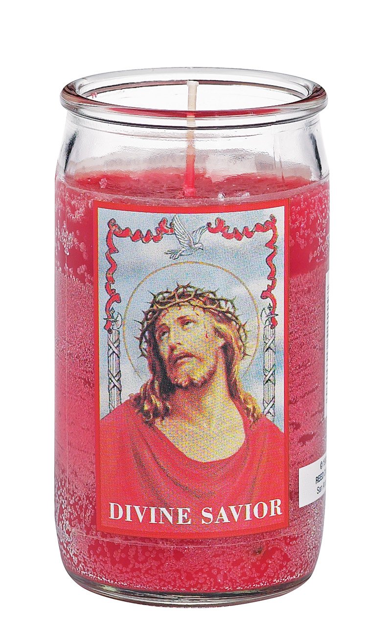 Reed Candle Divine Savior Religious Candle – Red Wax - Shop Candles at ...