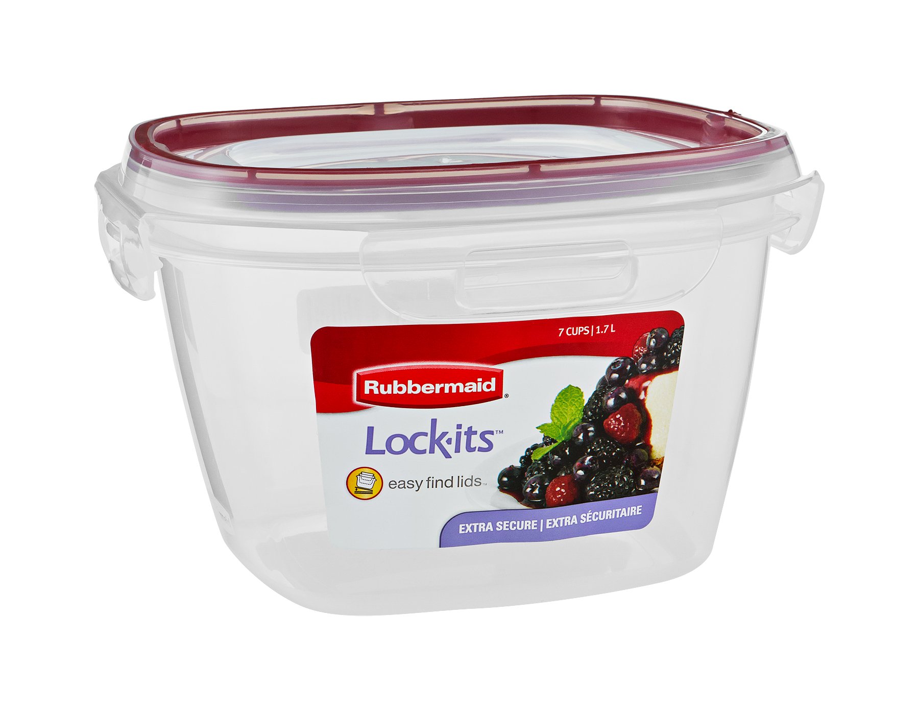 Rubbermaid Lock-Its Easy Find Lids Extra Secure Container - Shop Food ...