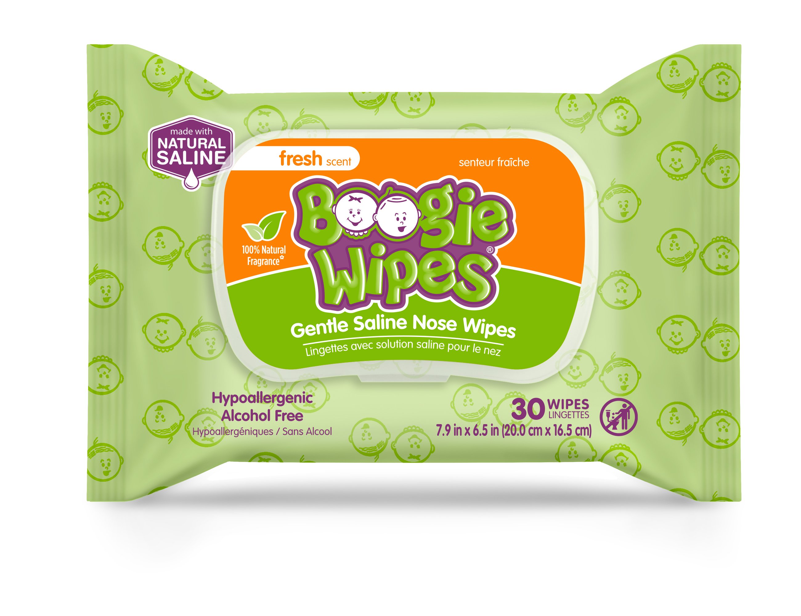 Boogie Wipes Gentle Saline Wipes - Fresh Scent - Shop Nose wipes at H-E-B