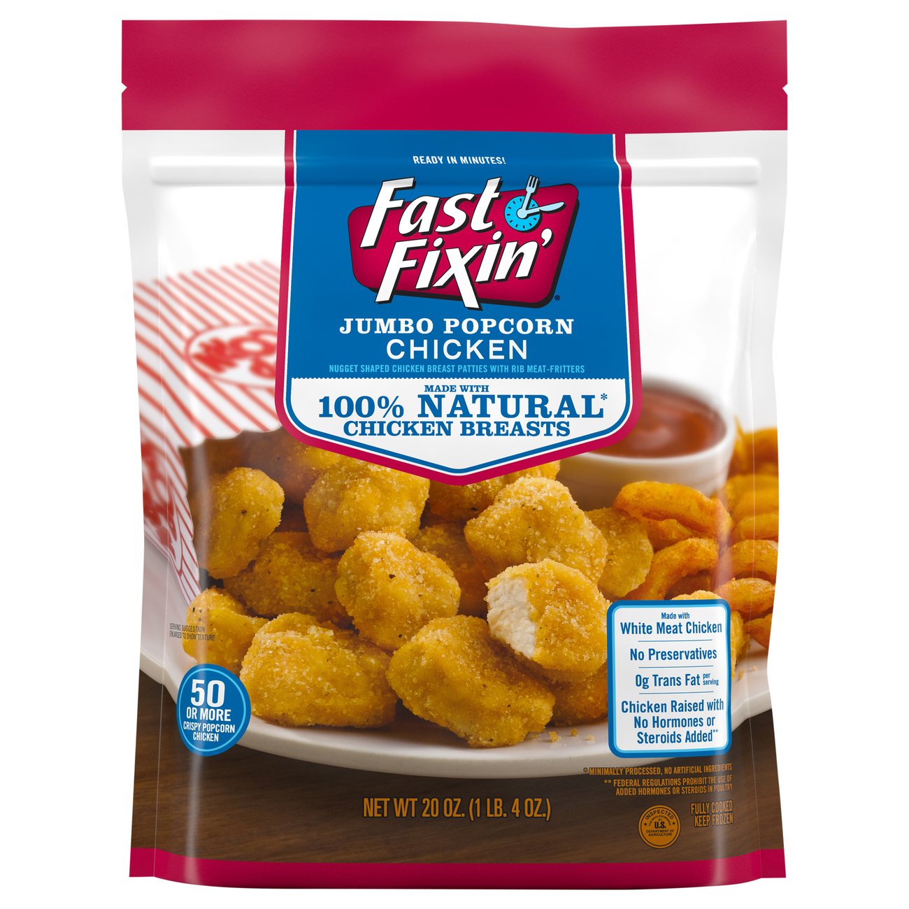 Fast Fixin' Fully Cooked Frozen Jumbo Popcorn Chicken - Shop Chicken at ...