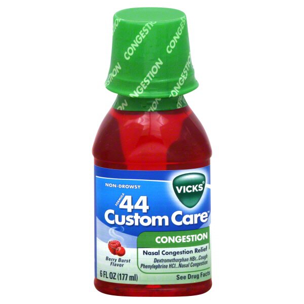 Vicks Formula 44 Custom Care Vicks 44 Congestion liquid - Shop Cough ...
