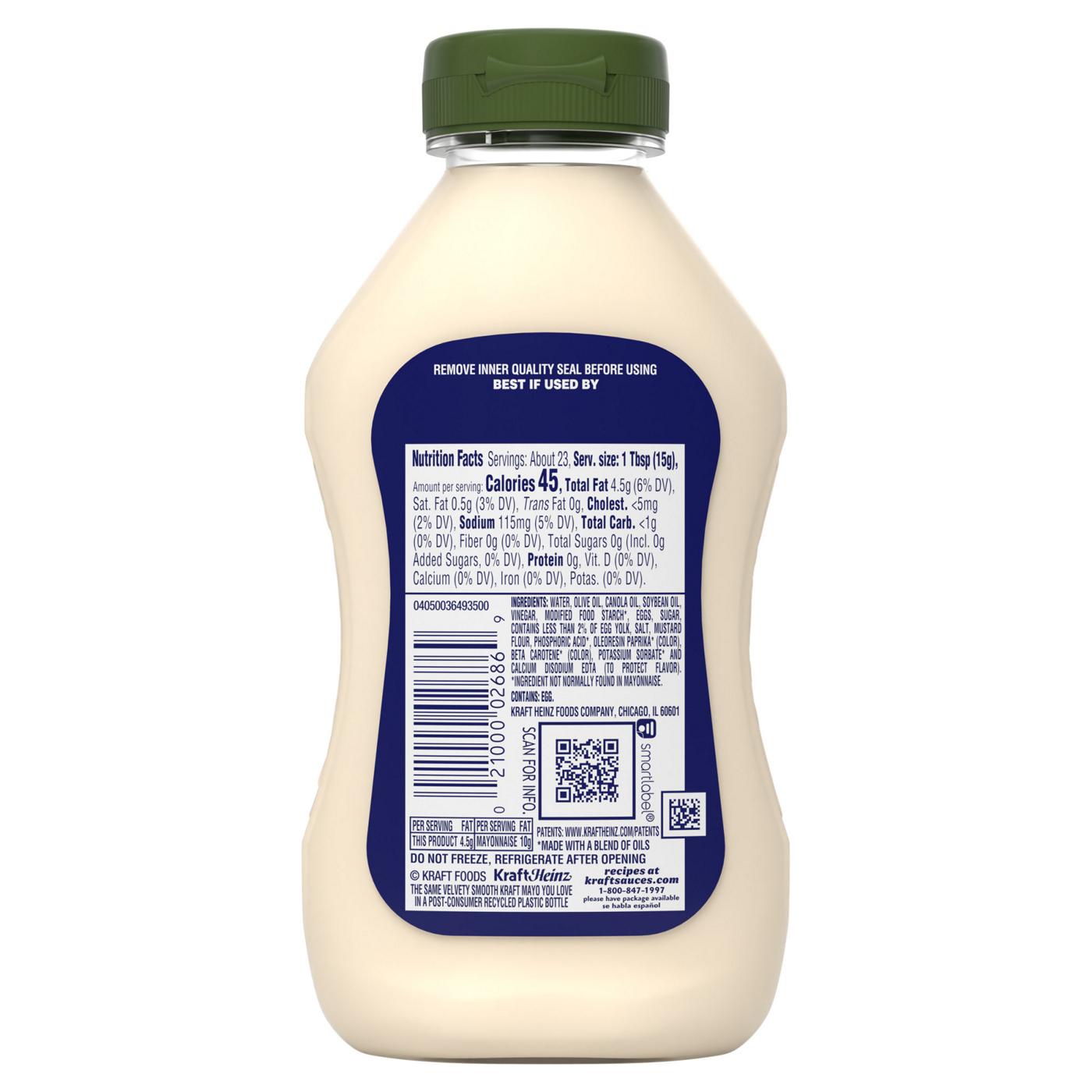 Kraft Mayo Reduced Fat Mayonnaise With Olive Oil - Shop Mayonnaise ...