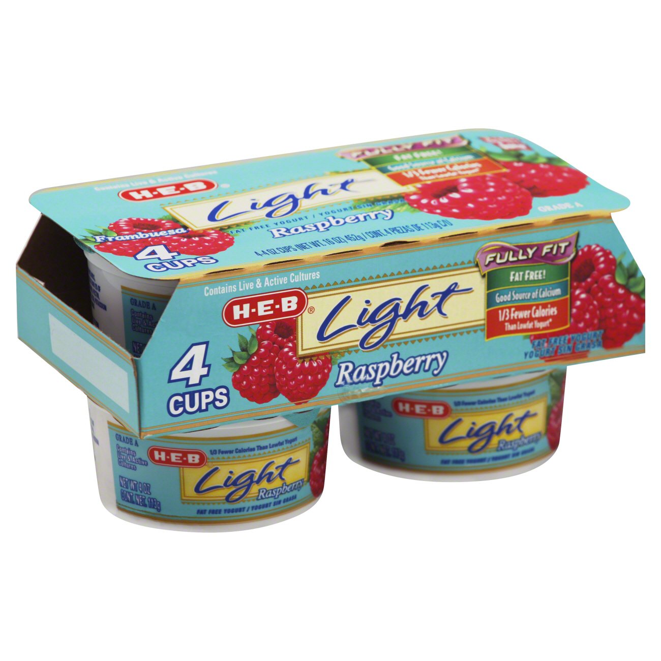 H-E-B Fat Free Raspberry Yogurt - Shop Yogurt at H-E-B