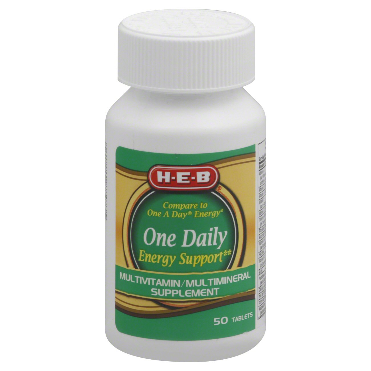 H-E-B One Daily Energy Support Tablets - Shop Vitamins & Supplements at ...