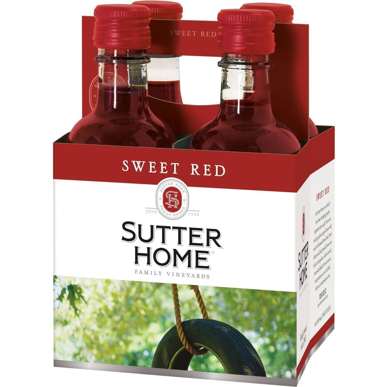 Sutter Home Sweet Red California Wine 4 pk Bottles - Shop Wine at H-E-B