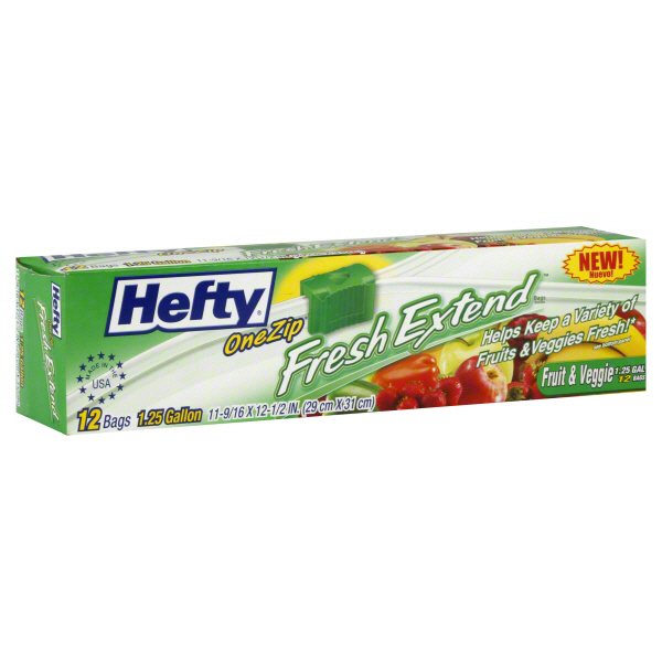 Hefty OneZip Fresh Extend Hefty One Zip Fresh Extend 1.25GL 12 - Shop ...