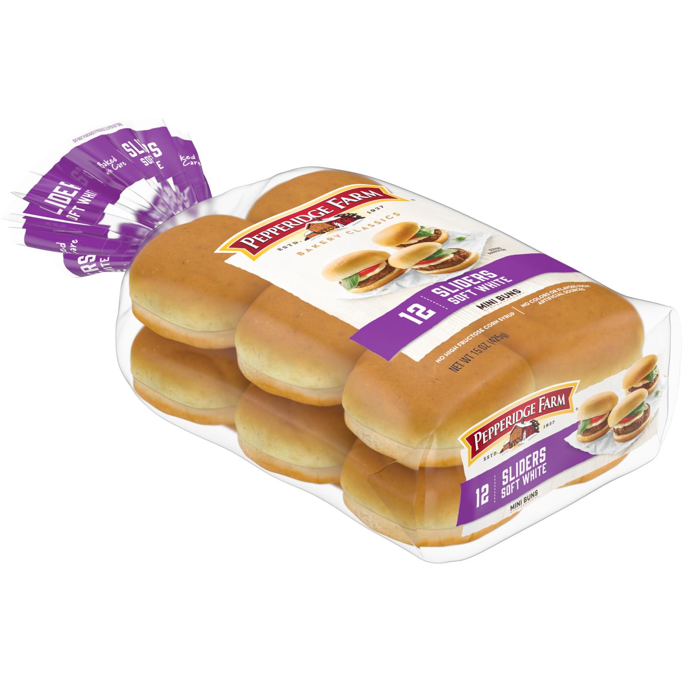 Pepperidge Farm White Slider Buns - Shop Buns & rolls at H-E-B