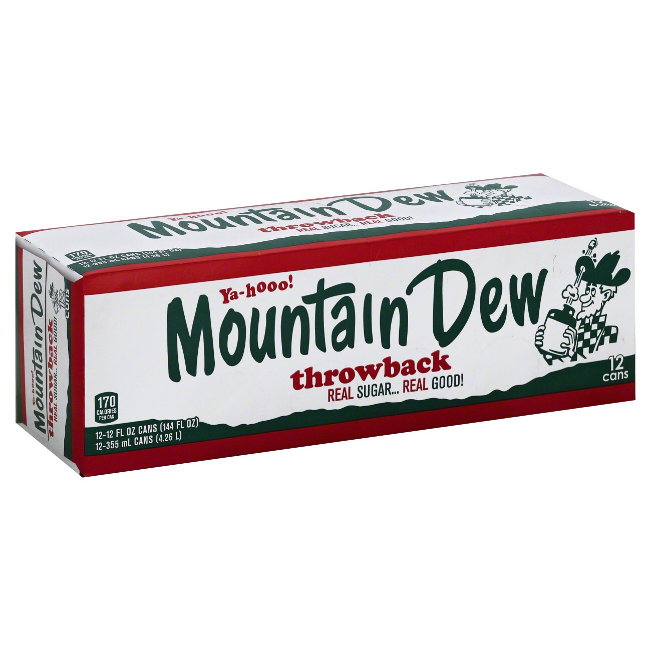 Mountain Dew Throwback Soda 12 oz Cans - Shop Soda at H-E-B