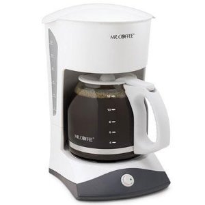 Mr. Coffee 12-Cup Pause 'n Serve White Coffee Maker - Shop Kitchen ...