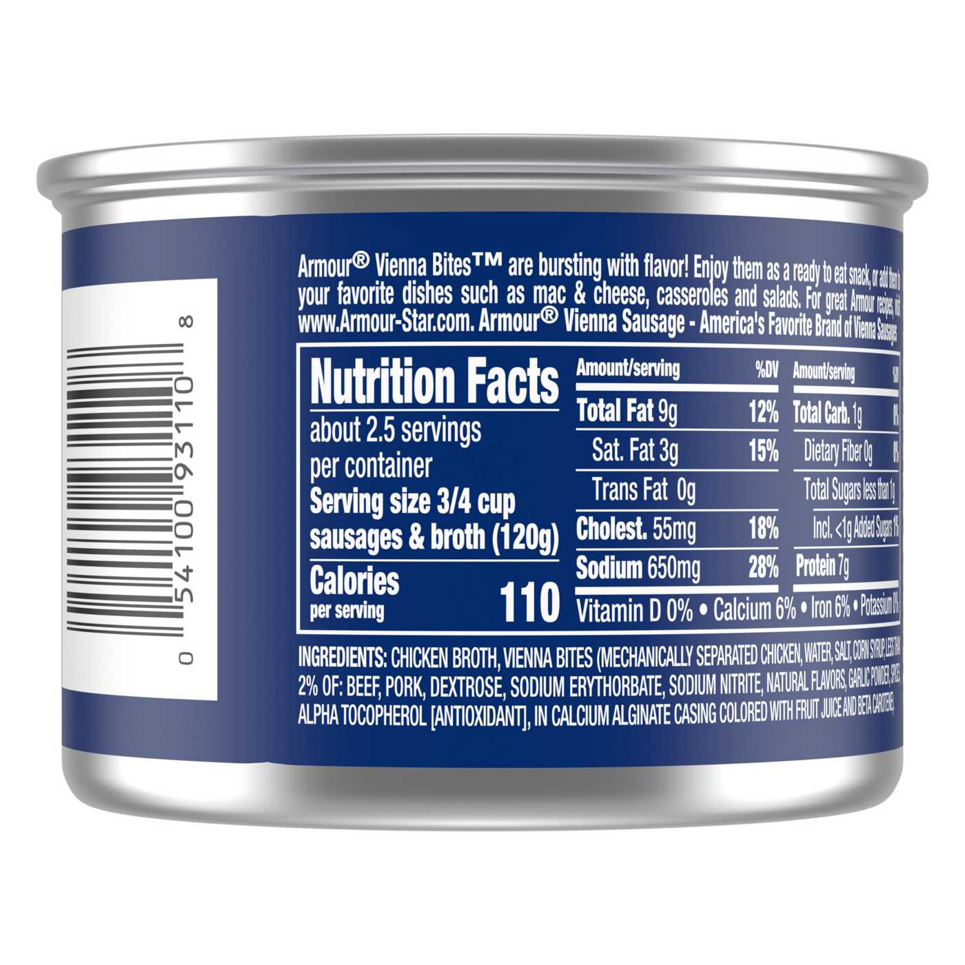 Armour Original Flavor Vienna Sausage Canned Sausage - Shop Meat at H-E-B