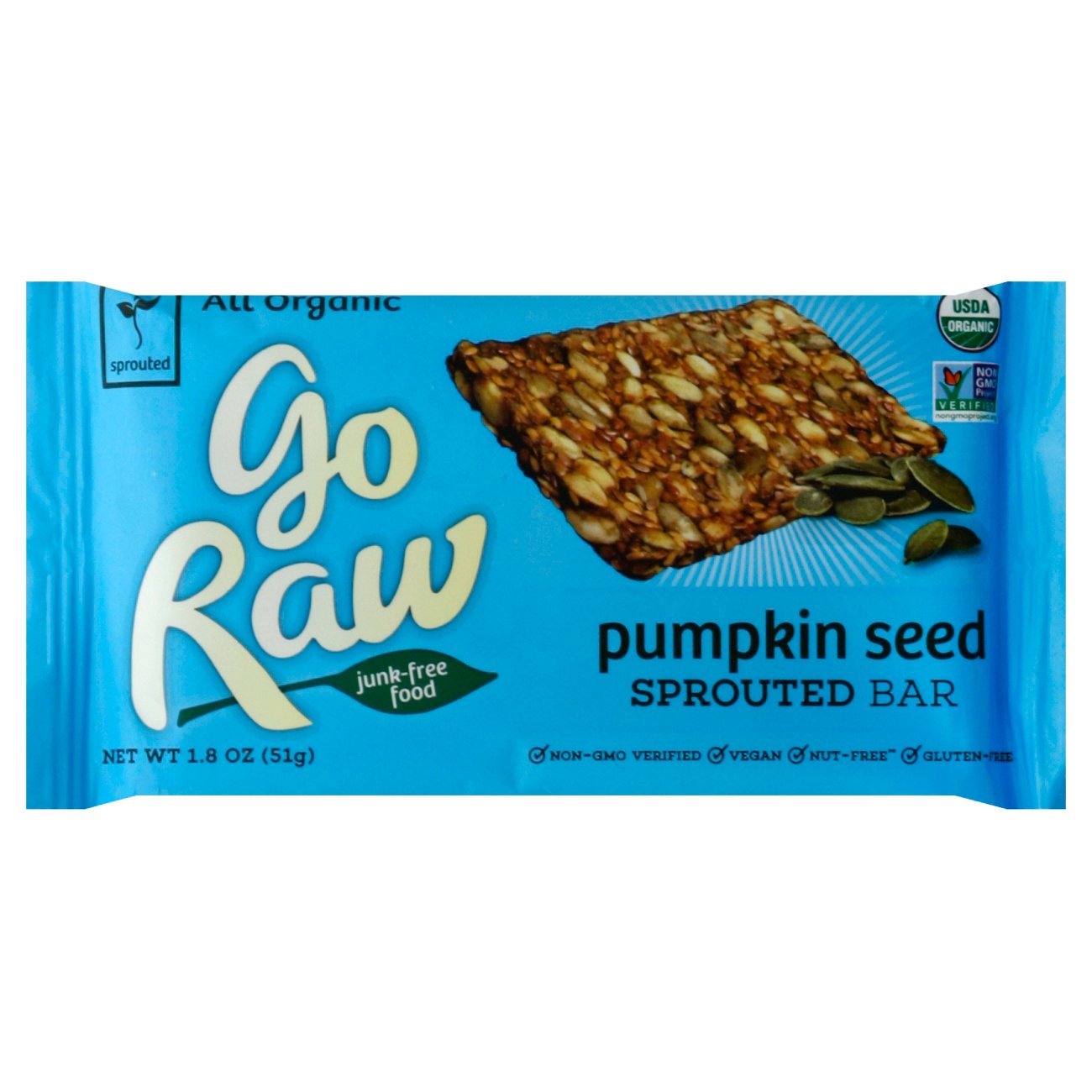Go Raw Organic Pumpkin Bar - Shop Granola & snack bars at H-E-B