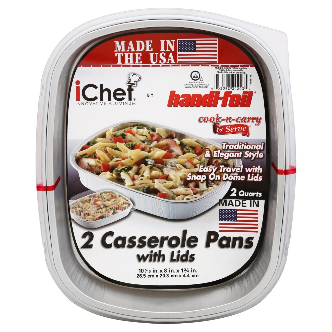 Handi Foil iCHEF CASSEROLE PANS W/LIDS - Shop Pans & dishes at H-E-B