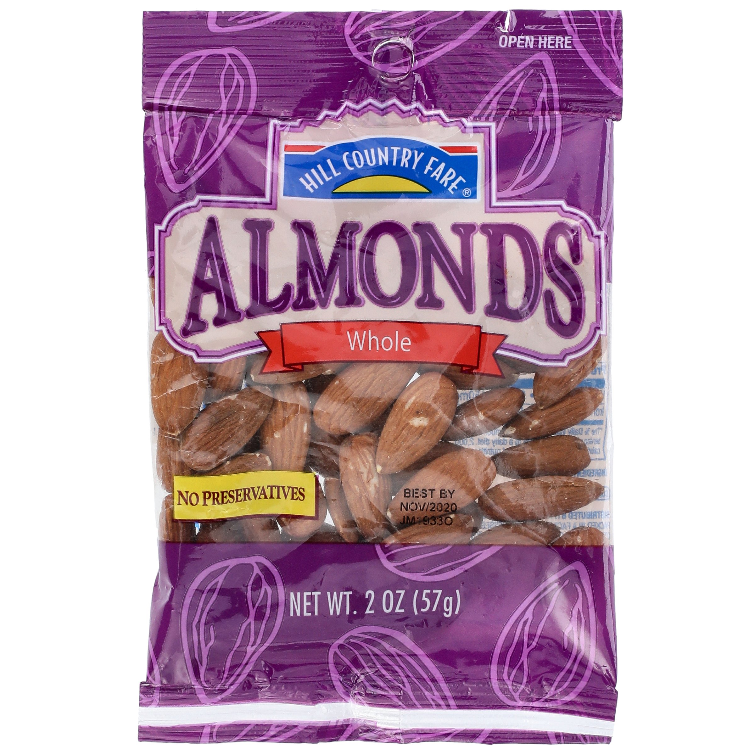 Hill Country Fare Whole Almonds - Shop Snacks & Candy at H-E-B