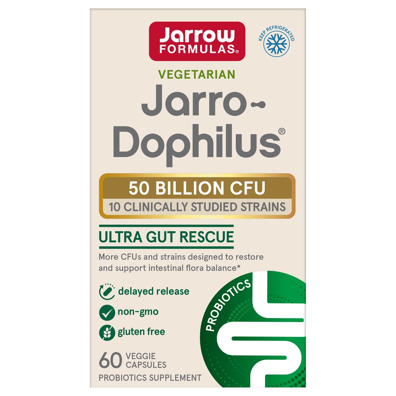 Jarrow Formulas Jarro-Dophilus Ultra Gut Rescue Capsules - Shop Diet ...