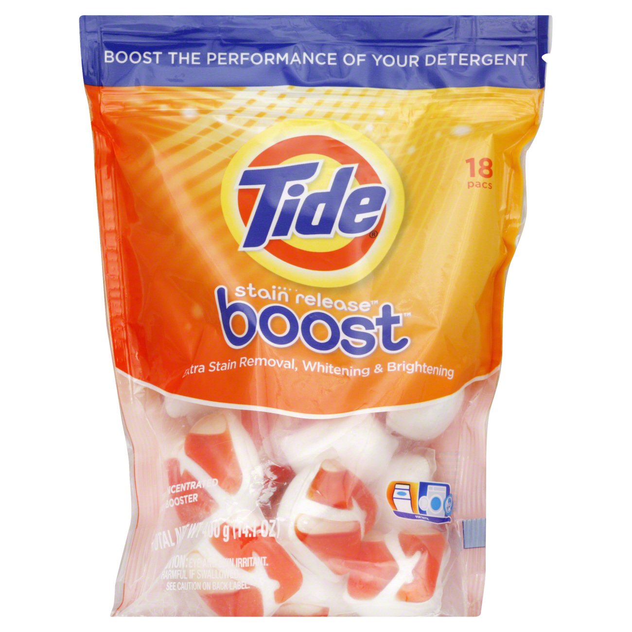 Tide Ultra Stain Release Boost Concentrated In-Wash Booster 18 CT ...