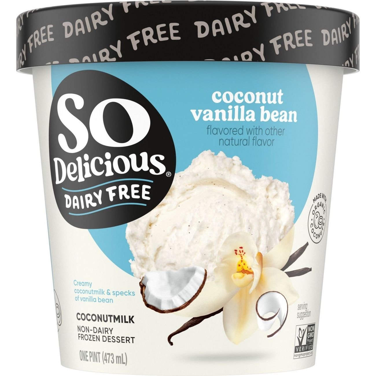 So Delicious Coconut Milk Vanilla Bean Frozen Vegan Dessert Shop Ice