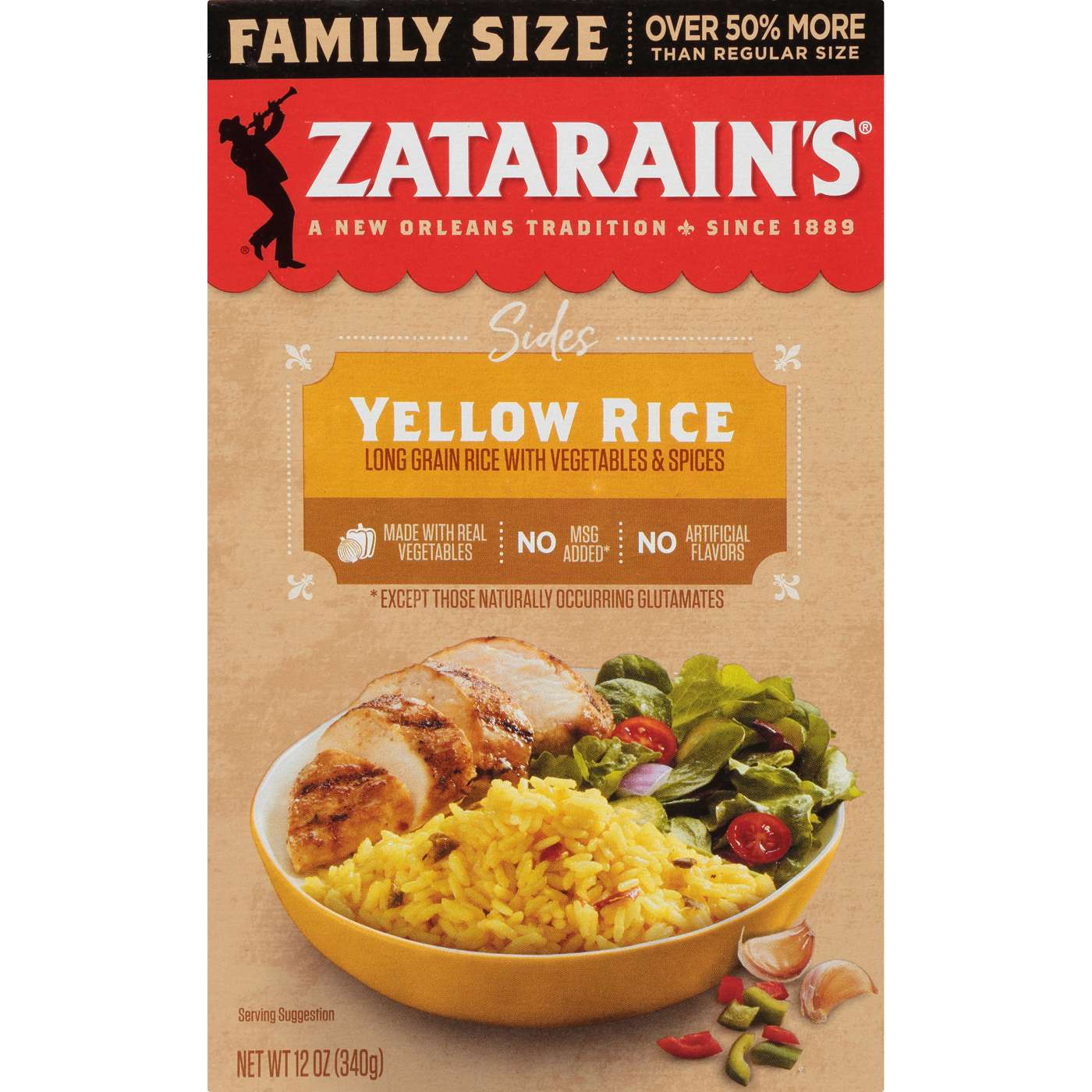 Zatarain's Yellow Rice Family Size - Shop Rice & grains at H-E-B