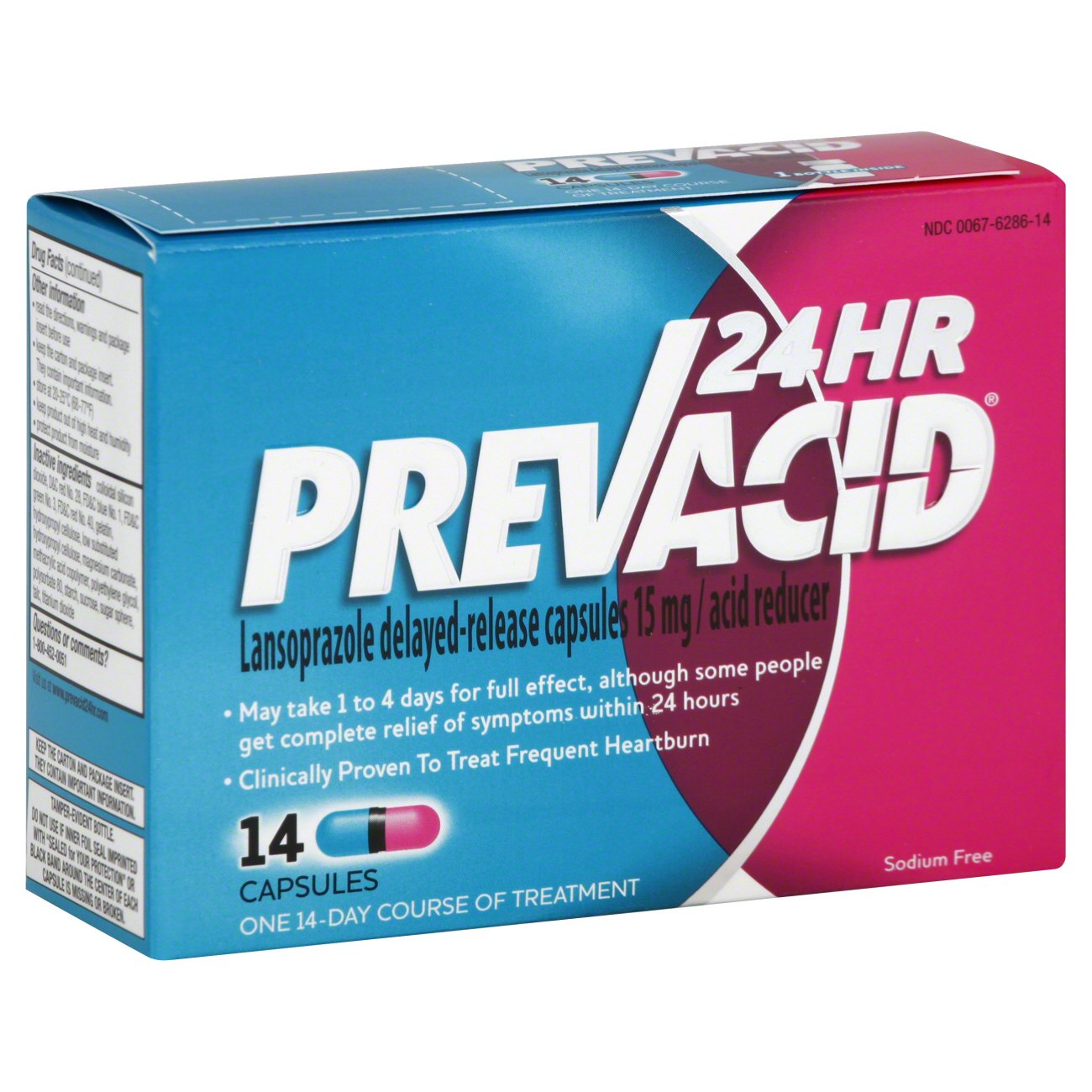 Prevacid 24HR Lansoprazole Acid Reducer 15 mg Capsules - Shop Digestion ...