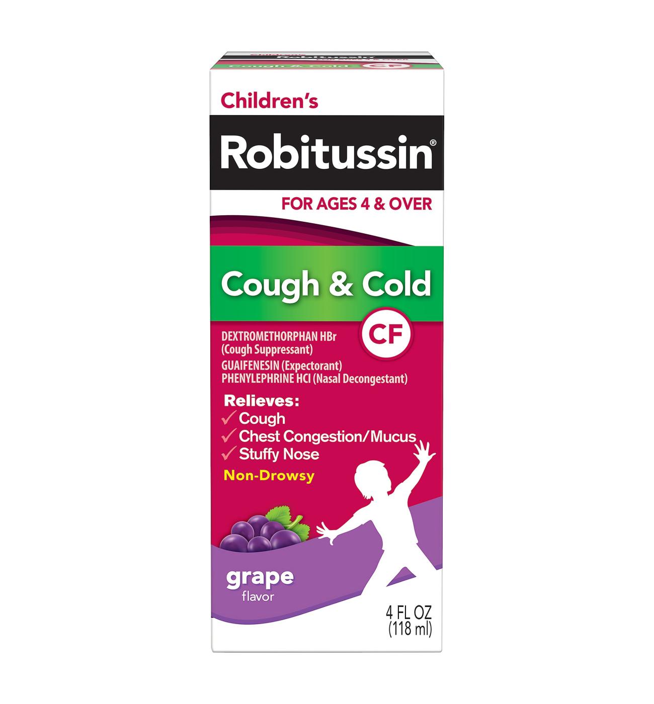 Robitussin Children's Cough & Cold Liquid - Grape - Shop Cough, cold ...