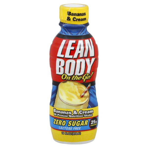 Lean Body On the Go! Bananas and Cream Hi-Protein Nutrition Shake ...