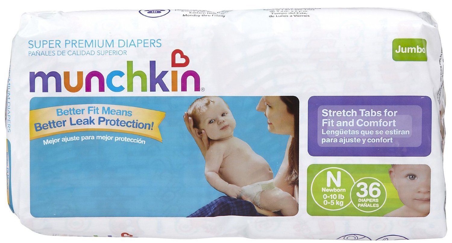 Munchkin Ultra Jumbo Diapers Newborn - Shop Diapers at H-E-B