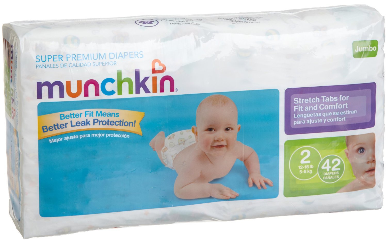 Munchkin Ultra Jumbo Diapers Size 2 Small/Medium - Shop Diapers at H-E-B