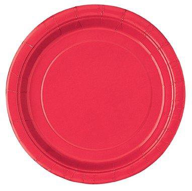 unique Party Paper Dinner Plates - Ruby Red, 16 Ct - Shop Plates ...