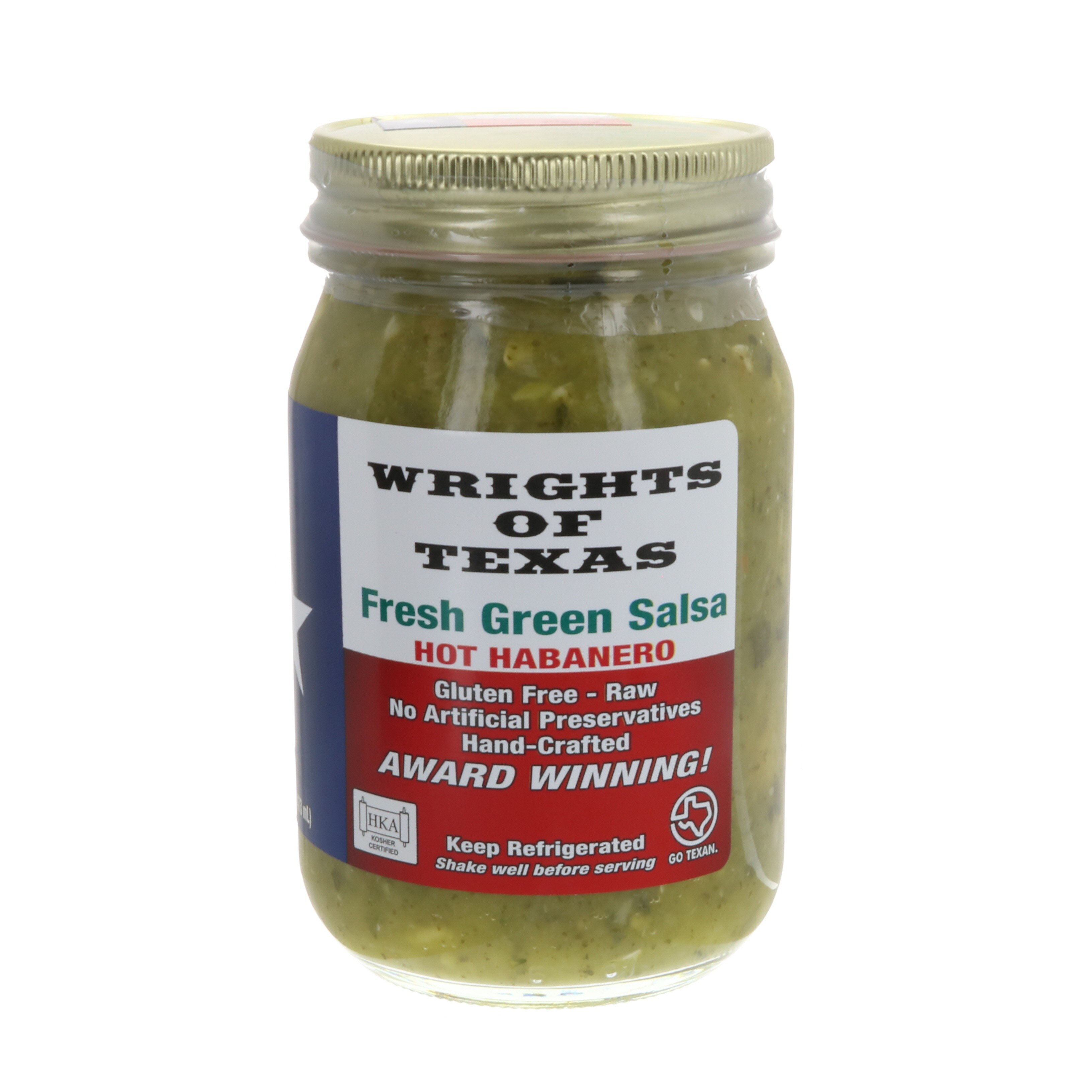 Wrights of Texas Fresh Green Salsa - Hot Habanero, 16 oz | Central ...