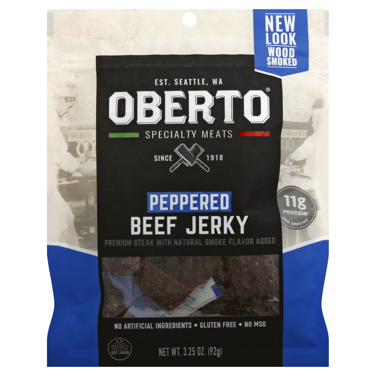 Oberto Peppered Beef Jerky - Shop Jerky at H-E-B