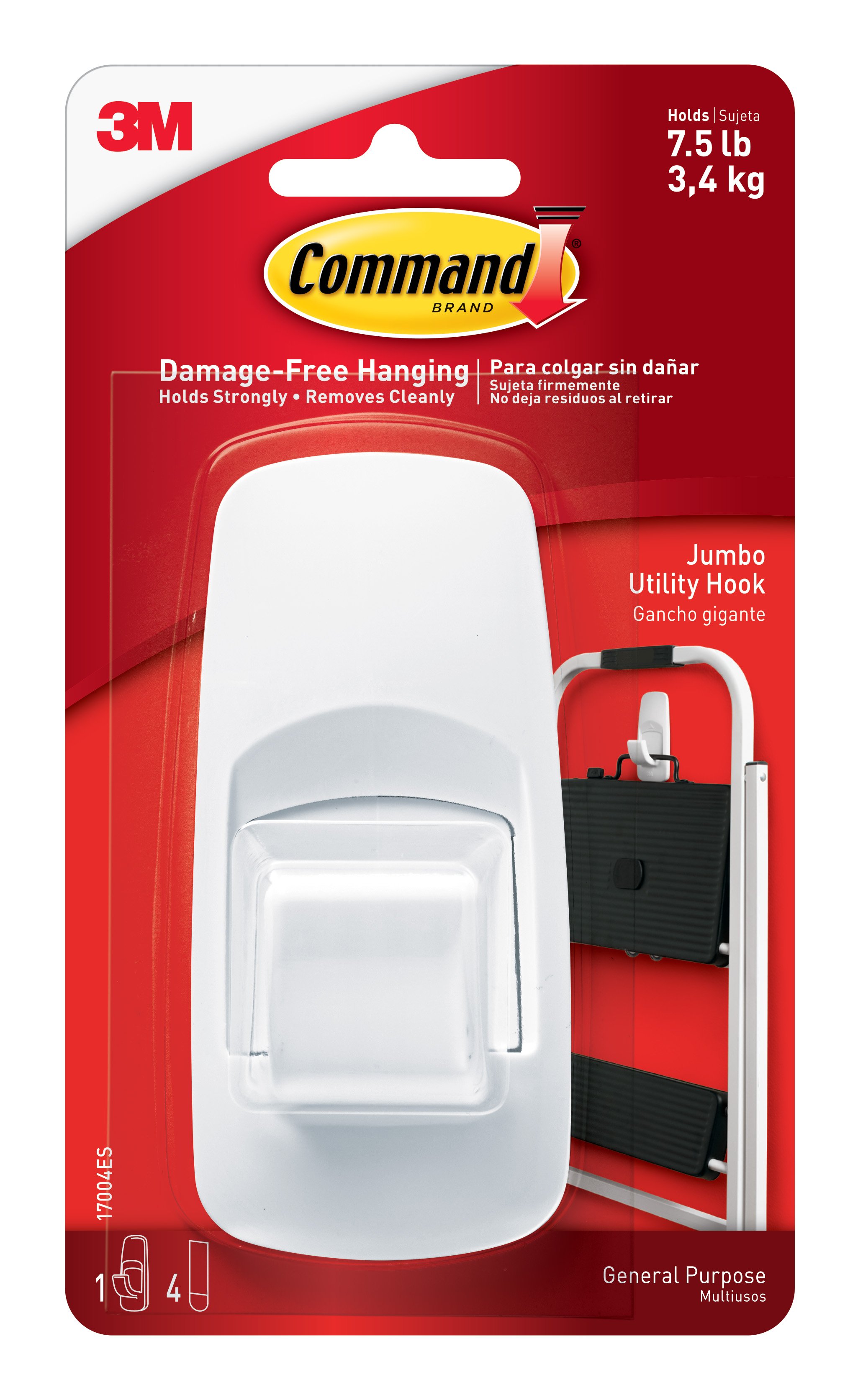 Command 3M General Purpose Utility Hook - Shop Hooks & picture hangers ...