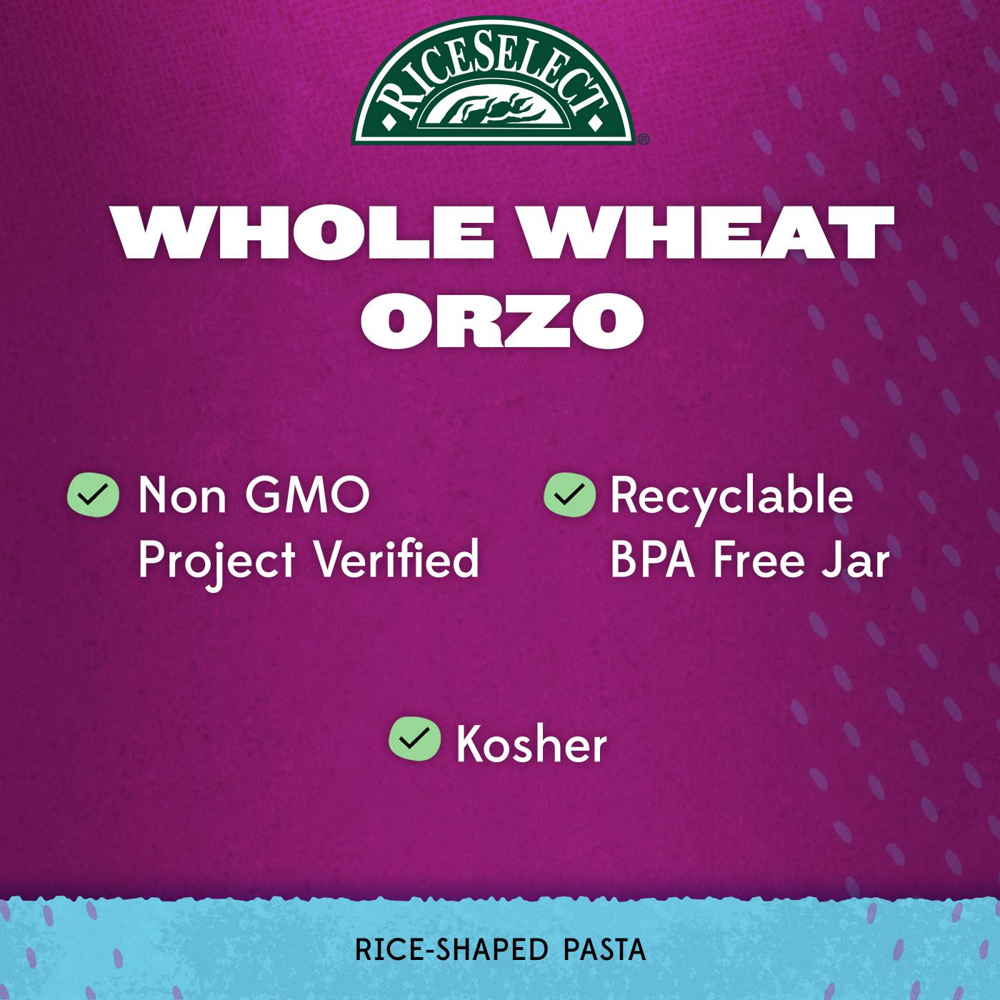 Rice Select Whole Wheat Orzo - Shop Pasta at H-E-B