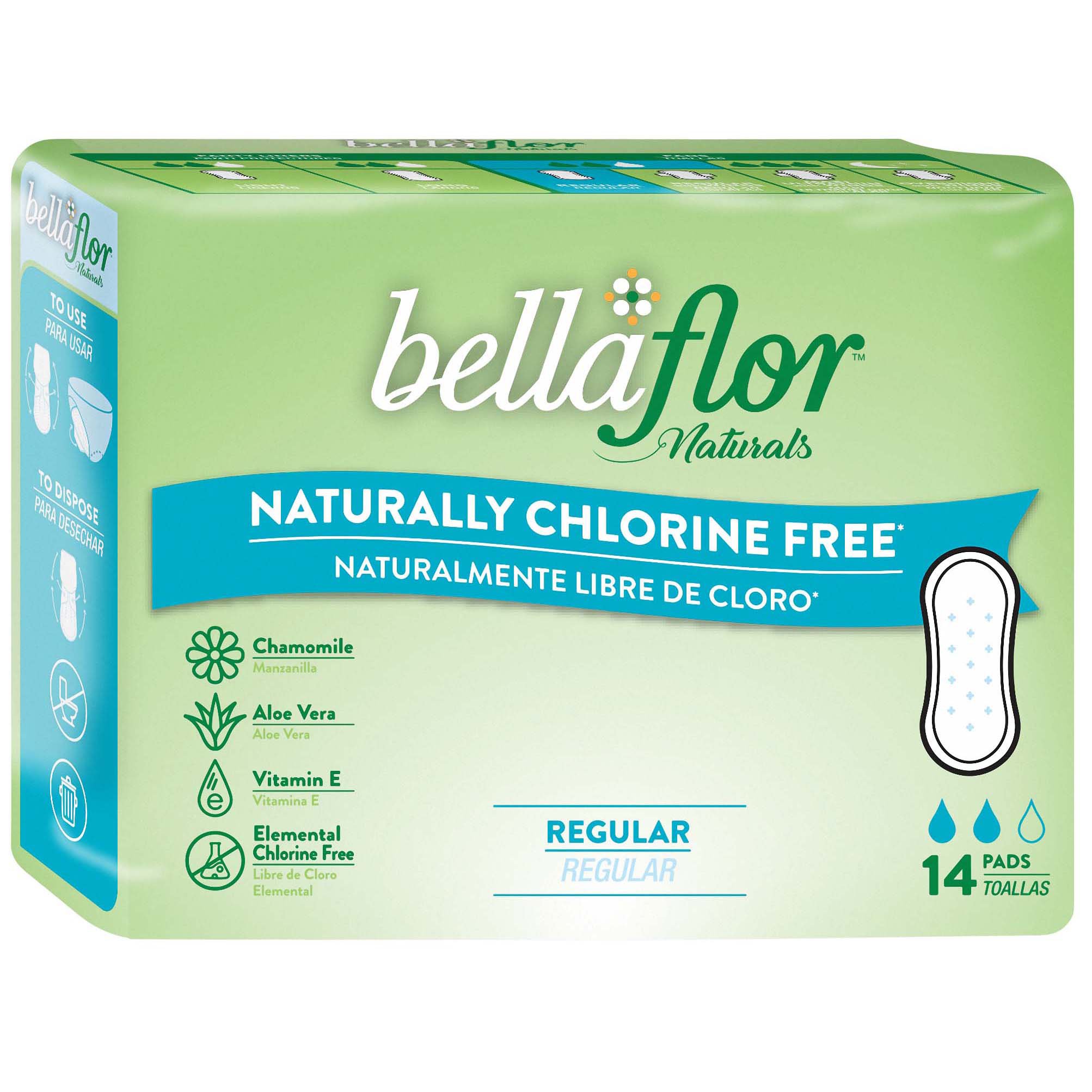 Bella Flor Regular Pads - Shop Pads & liners at H-E-B
