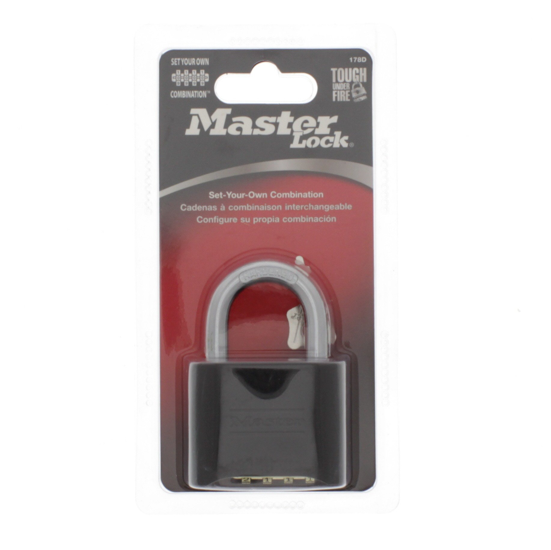 Master Lock 178D Wide Set Your Own Combination Solid Body Padlock ...