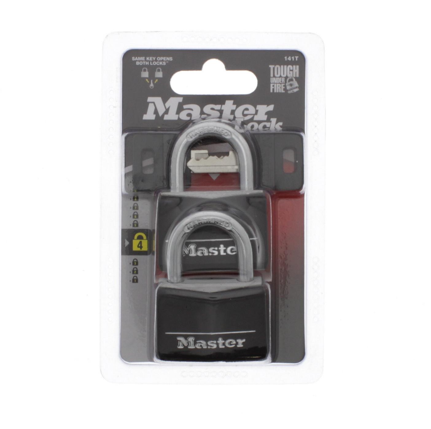 Master Lock 141T Wide Covered Solid Body Padlock - Black - Shop Locks & keys at H-E-B