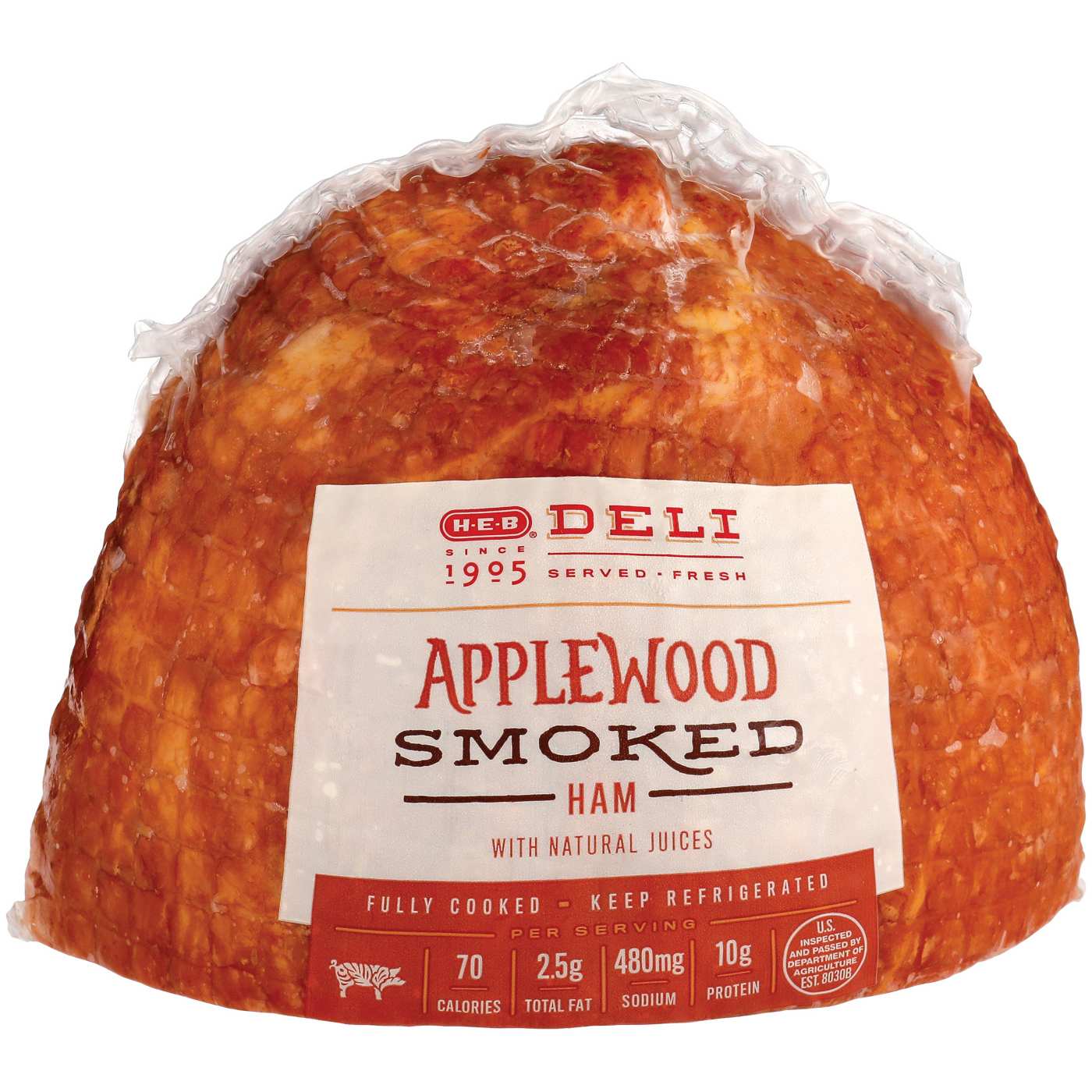 H-E-B Deli Applewood-Smoked Ham, Custom Sliced - Shop Meat at H-E-B