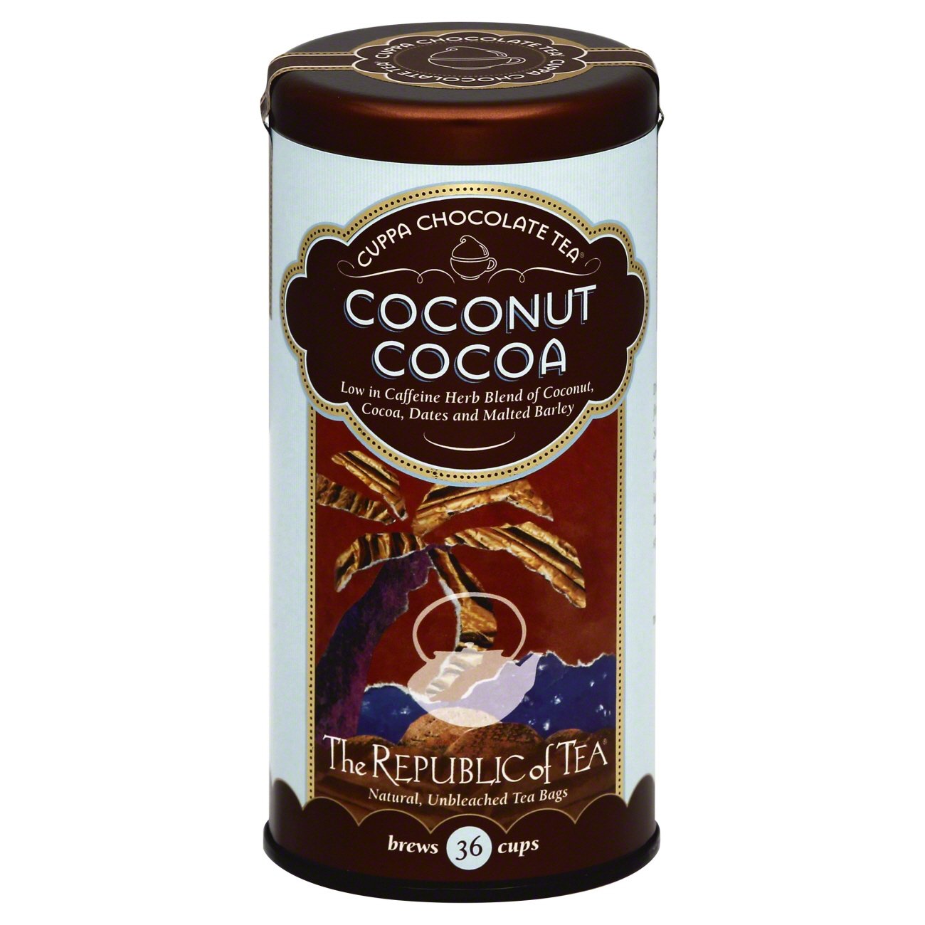 The Republic of Tea Coconut Cocoa Cuppa Chocolate Tea Bags - Shop Tea ...