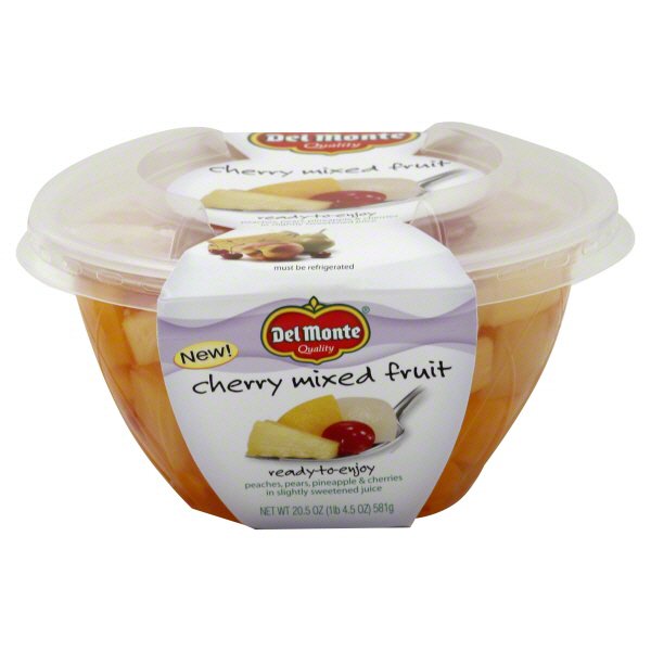 Del Monte Ready-To-Enjoy Cherry Mixed Fruit - Shop Mixed Fruit at H-E-B
