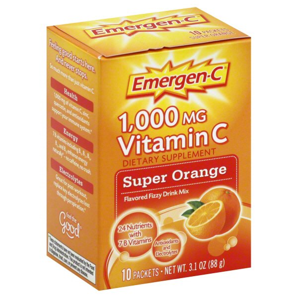 Emergen C Emergen-C Orange 10 Pk - Shop Vitamins A-Z at H-E-B