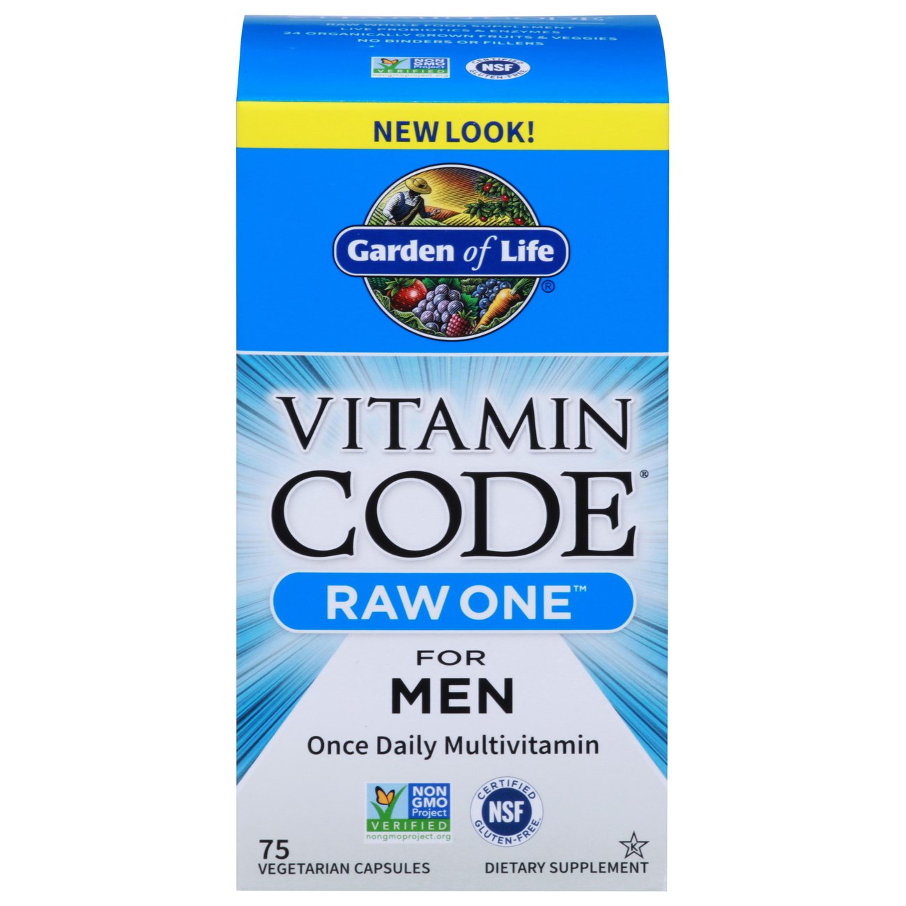 Garden of Life Vitamin Code Raw One Men Multivitamin Vegetarian ...