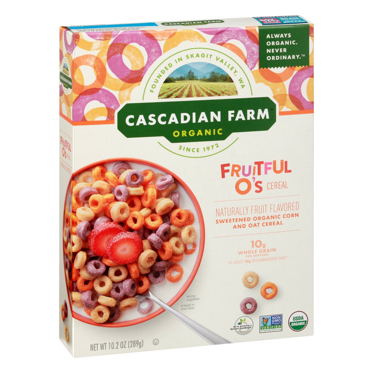Cascadian Farm Organic Fruitful O's Cereal - Shop Cereal at H-E-B