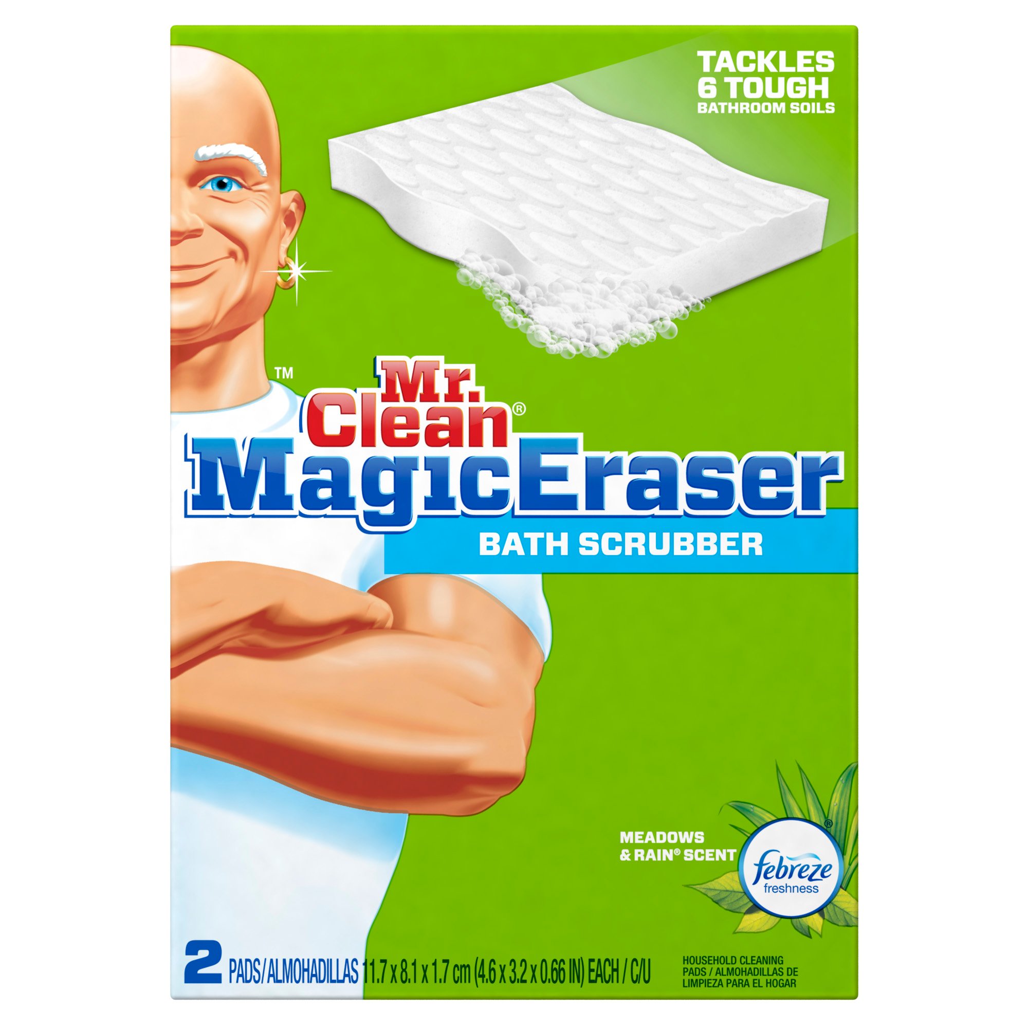 Mr. Clean Magic Eraser Meadows and Rain Bath Scrubber - Shop Sponges ...