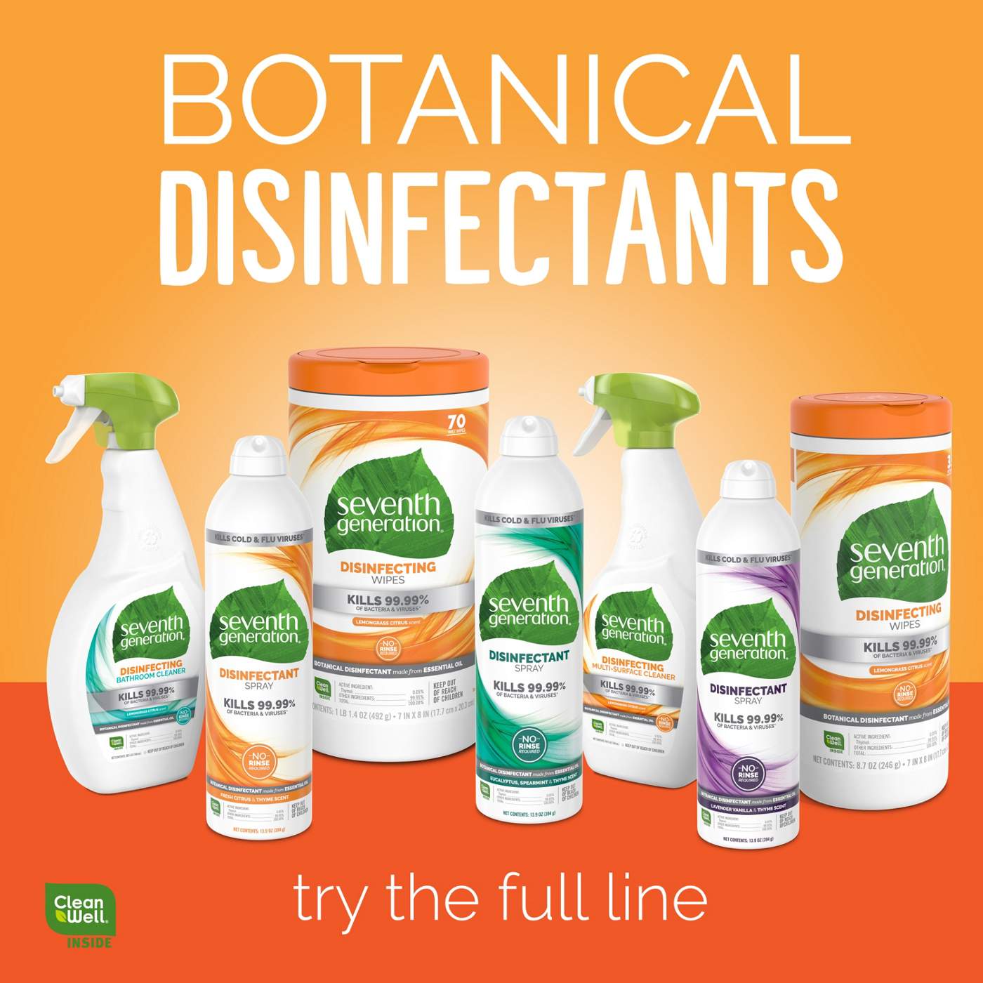 Seventh Generation Lemongrass Citrus Scent Disinfecting Wipes - Shop ...