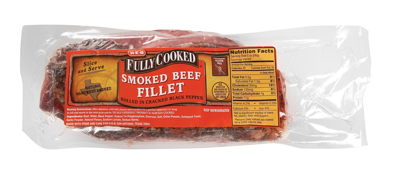 H-E-B Fully Cooked Smoked Beef Fillet - Shop Beef at H-E-B