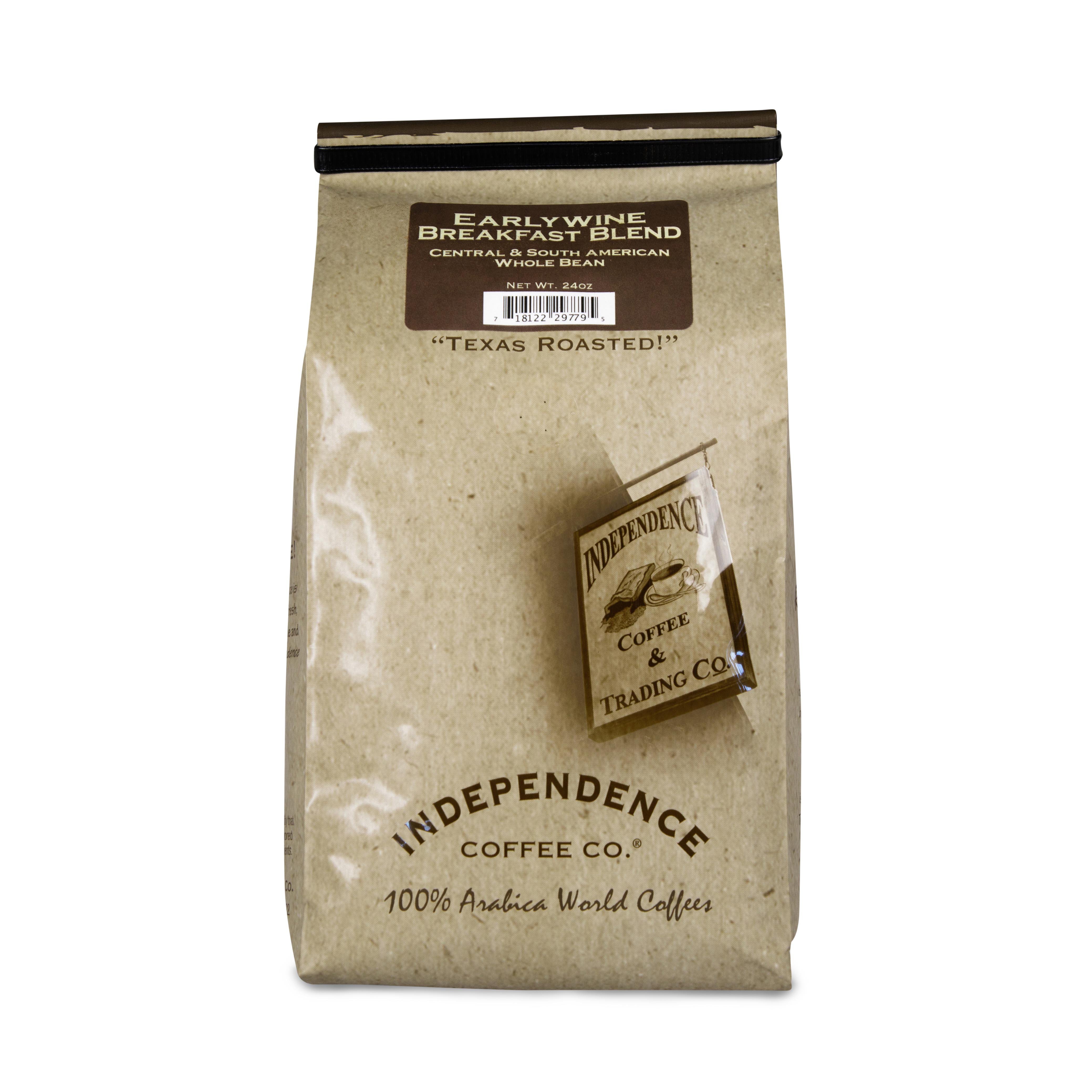Independence Coffee Earlywine Breakfast Blend Whole Bean Coffee - Shop ...