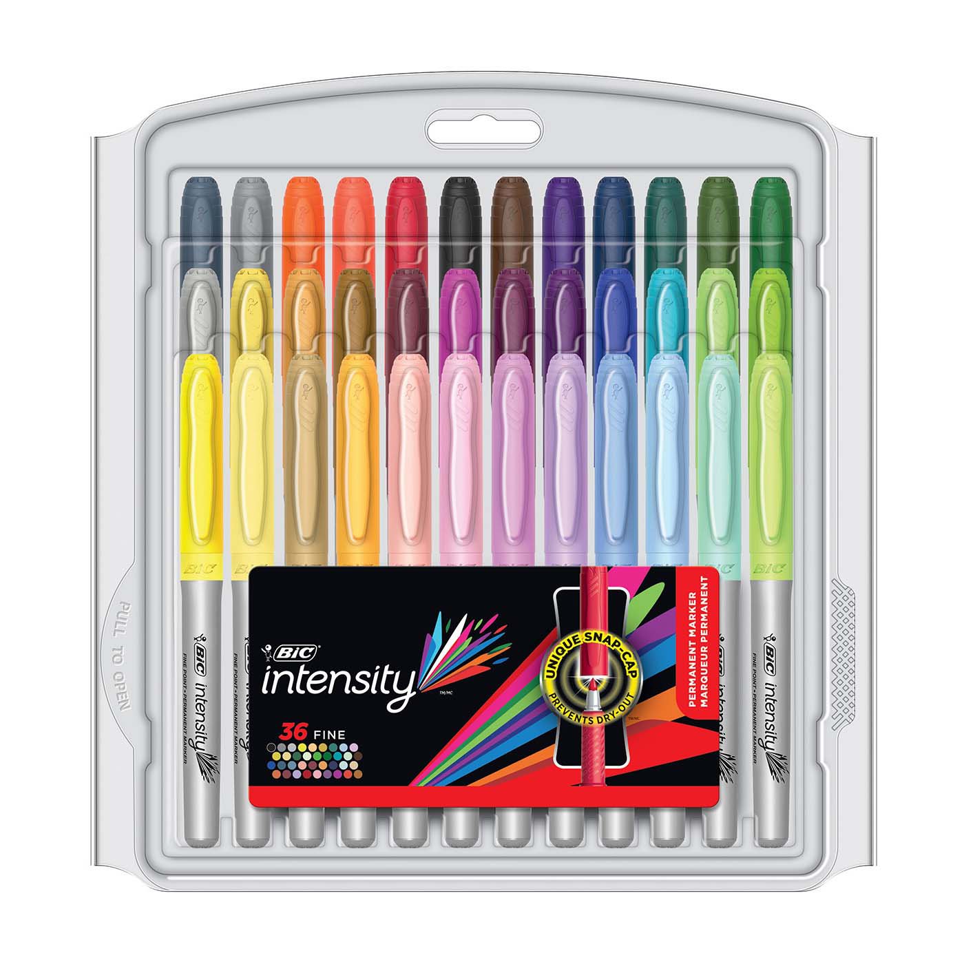 BIC Intensity Fine Tip Permanent Markers - Assorted Ink - Shop Markers ...